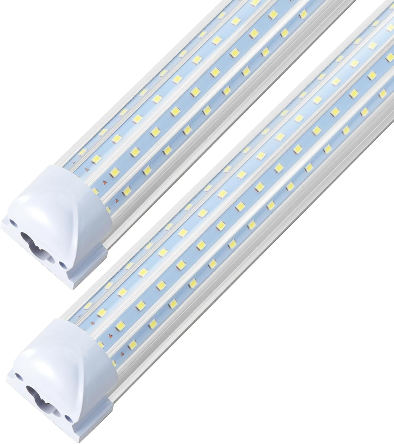 2 Pack 2FT T8 LED Shop Lights Garage Light, 30W 4800LM 6000K Daylight ...