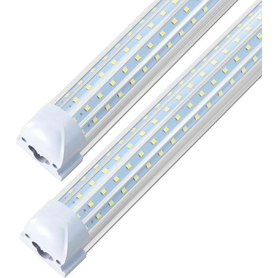 2 Pack 2FT T8 LED Shop Lights Garage Light, 30W 4800LM 6000K Daylight ...