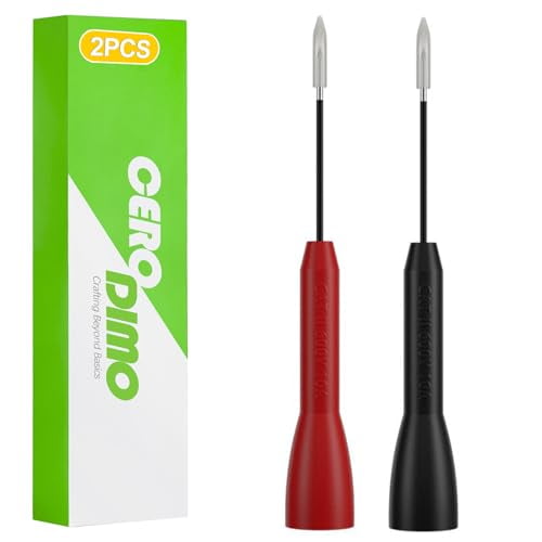 2 Pack 2mm Multimeter Needle Probes, 600V/10A Non-Destructive Test ...