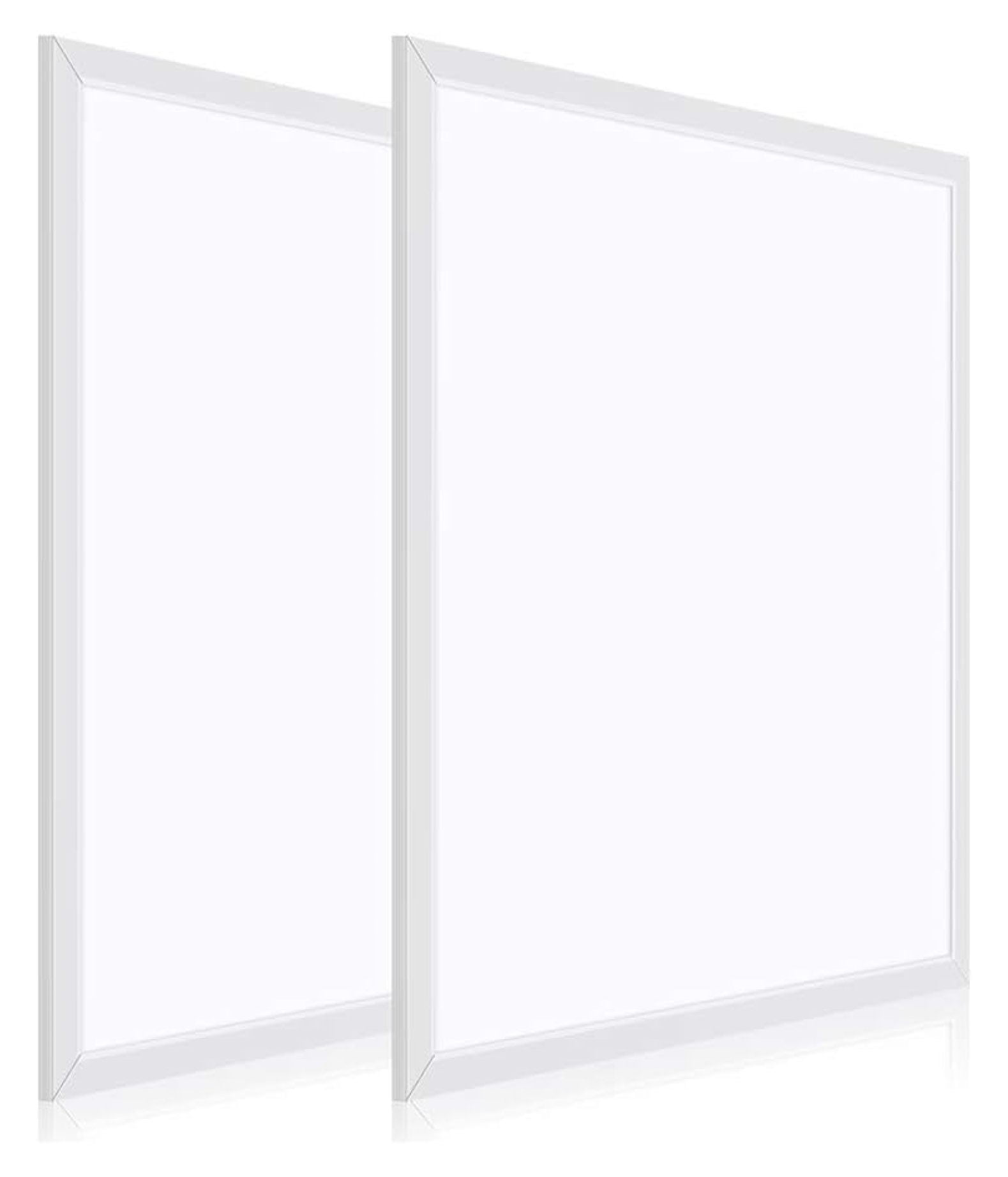 2 Pack 2x2FT Flush Mount LED Flat Panel Light 40W 4200LM 0-10V Dimmable ...