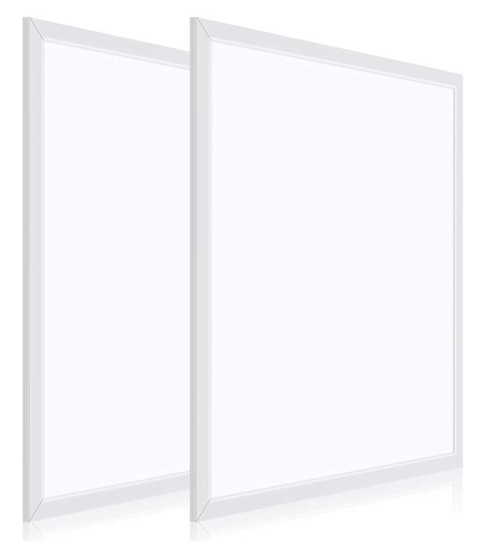 2 Pack 2x2FT Flush Mount LED Flat Panel Light 40W 4200LM 0-10V Dimmable ...