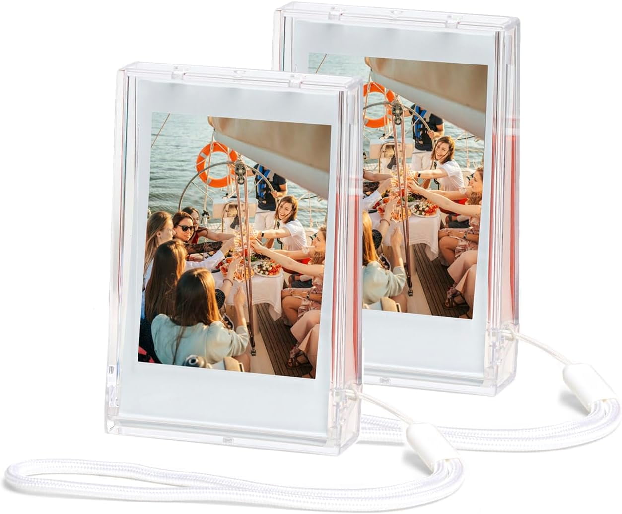 2 Pack 2x3 Mini Photo Case, Picture Holder Storage Box Fits for 3 inch ...