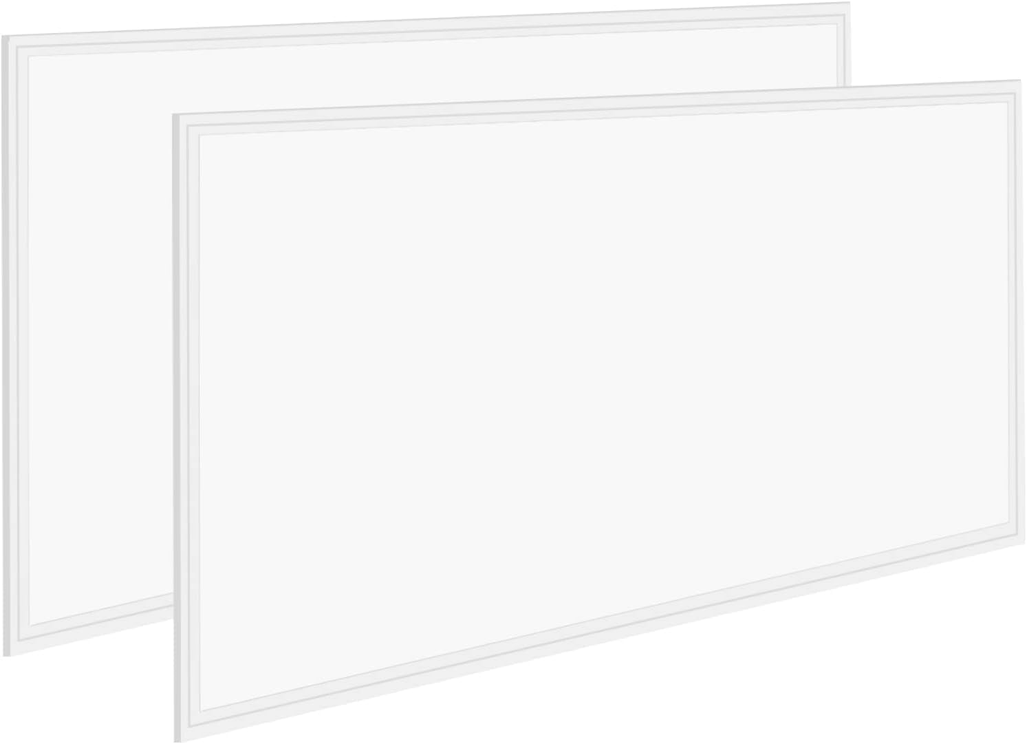 2 Pack,2x4 FT LED Flat Panel Light,2x4 LED Light Fixture,2x4 LED 7800 ...