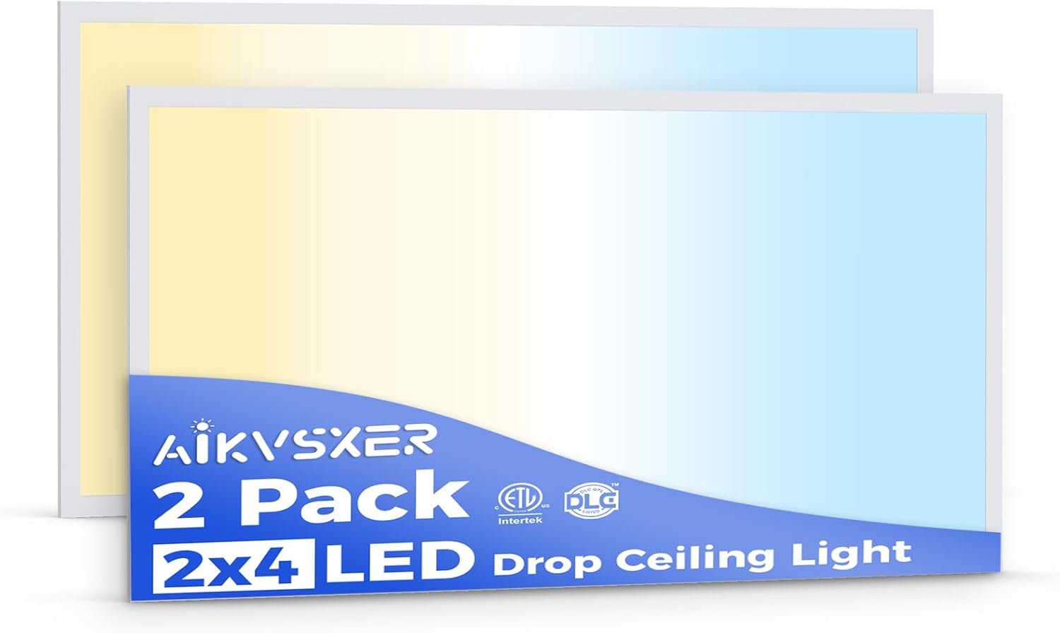 2 Pack 2x4 Led Flat Panel Light - 4000K/5000K/6500K Led Drop Ceiling ...