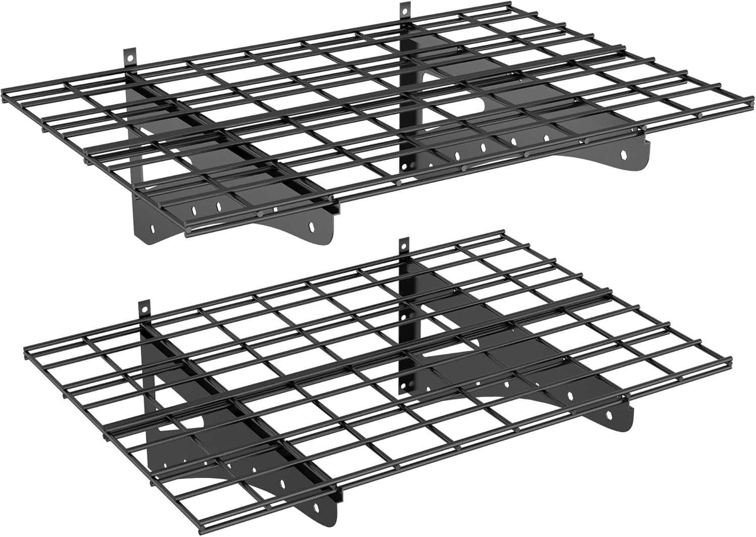 2-Pack 2x4ft Heavy Duty Garage Wall Shelving,Wall Mounted Storage ...