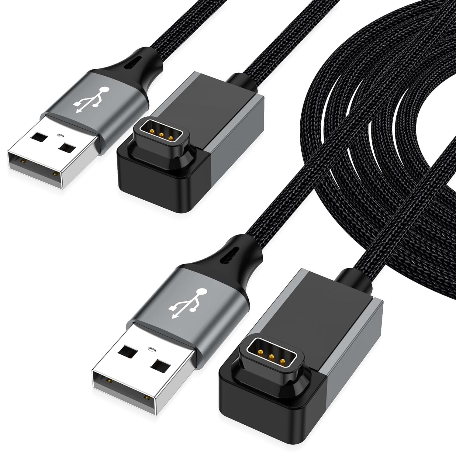 2 Pack 3.3ft Angled Replacement Charger Cable for Coros Smartwatch, 90 ...