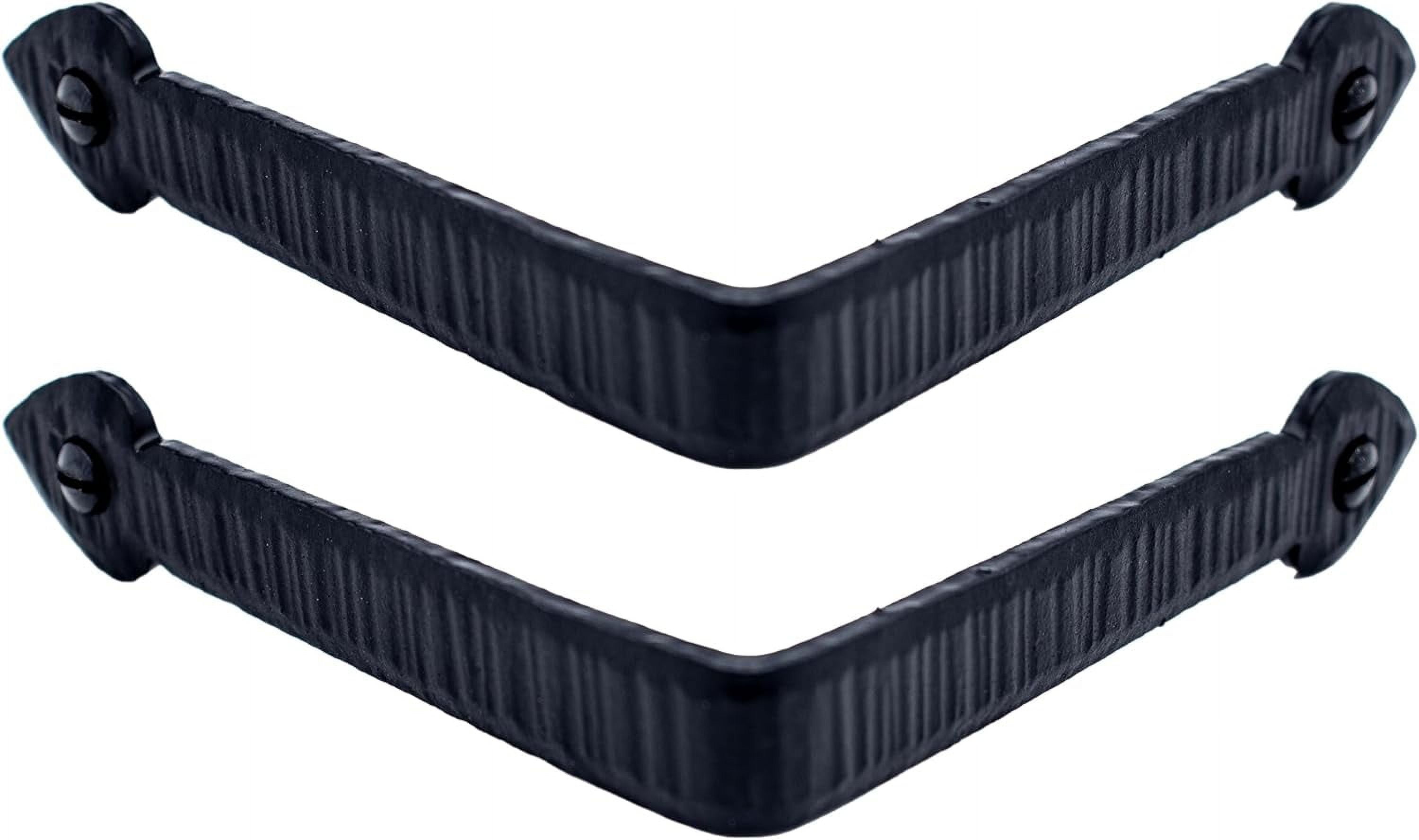 2 Pack - 3.5" Metal Corner Bracket for Furniture - Black - Handmade ...