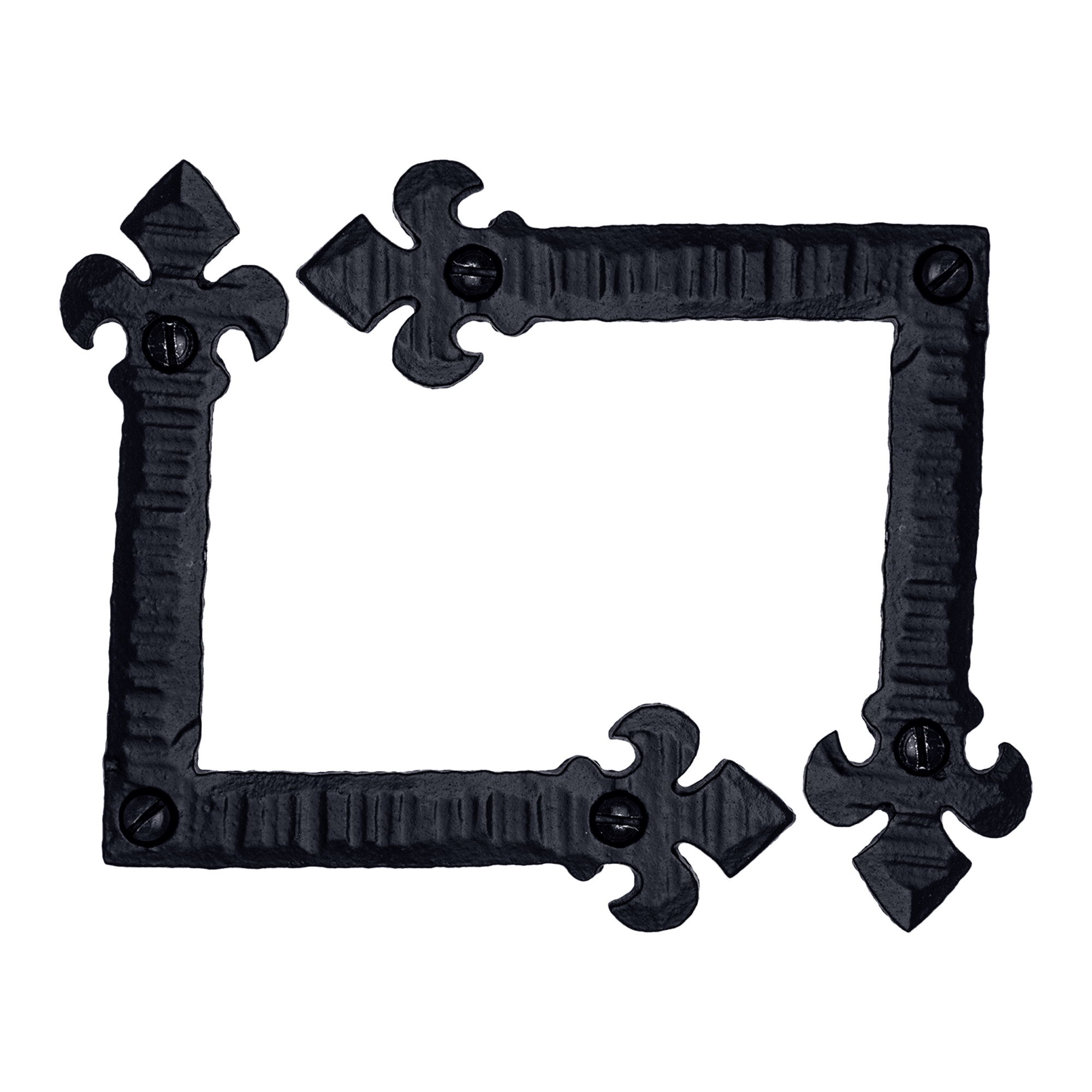 2 Pack 3.5 inch Decorative Corner Brackets Black L Bracket Decorative ...