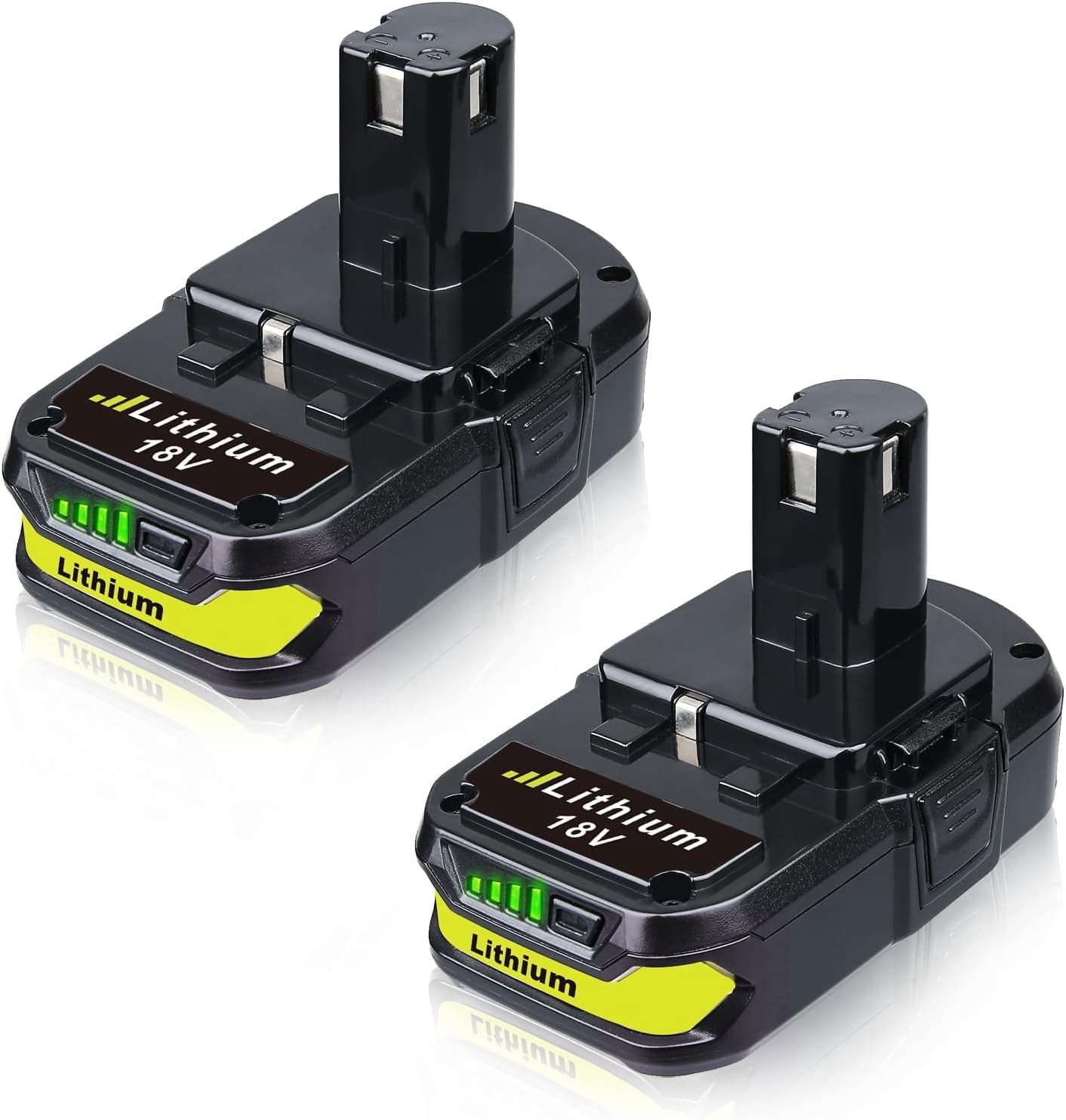2-Pack 3.6Ah P102 18V Lithium-Ion Battery Replacement for Ryobi 18V ...