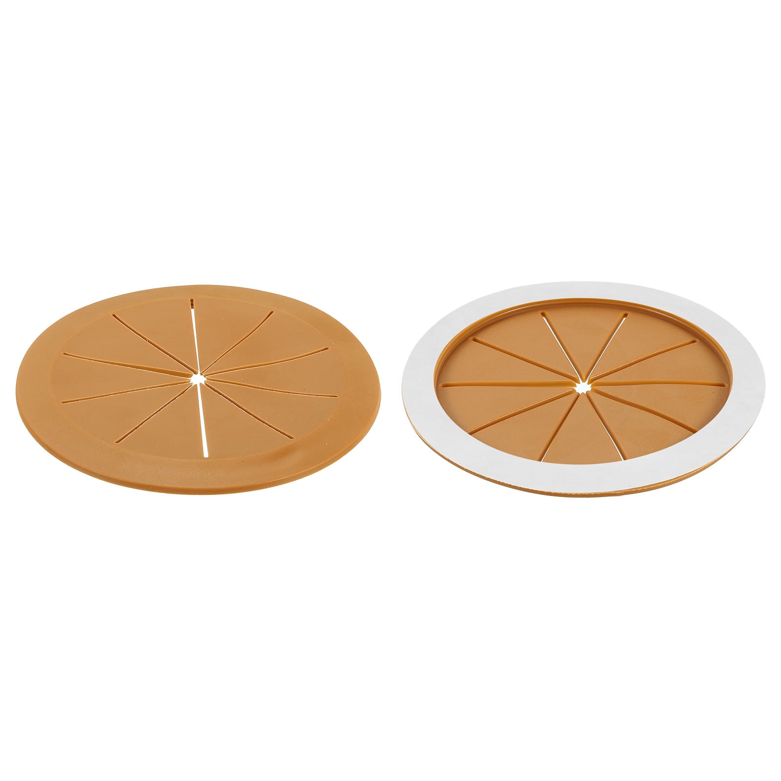 2 Pack 3.74 Inch Cable Grommets, Self-Adhesive Desk Hole Cover, Brown ...