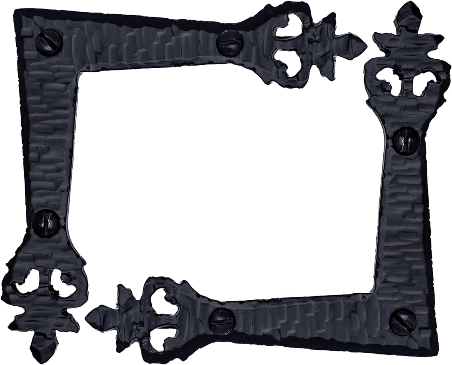 2 Pack 3.75 inch Decorative Corner Brackets Black L Bracket Decorative ...