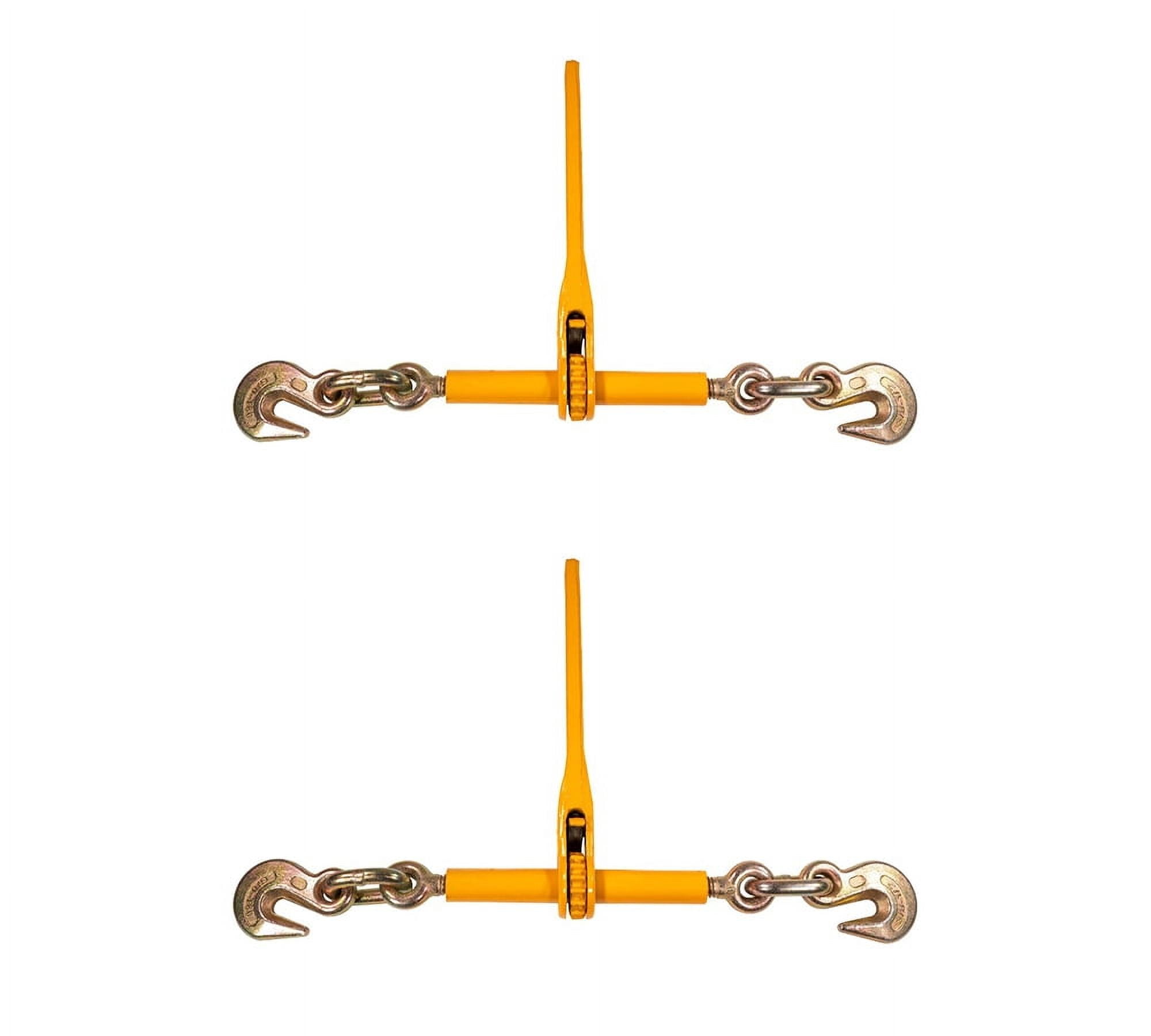 2 Pack 3/8"-1/2" Heavy Duty Ratchet Lever Load Binder w/Grab Hooks ...