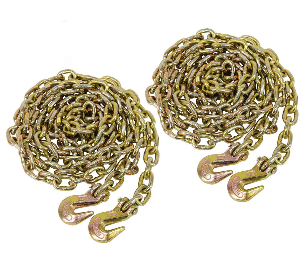 Peerless Grade 70 Transport Chains, 3/8 in, 6,600 lb Limit, Yellow ...