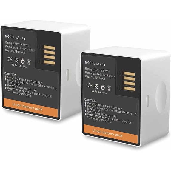 EBK 2-Pack Lithium-Ion 3.85V 18.48Wh Rechargeable Battery for Ar-lo Pro ...