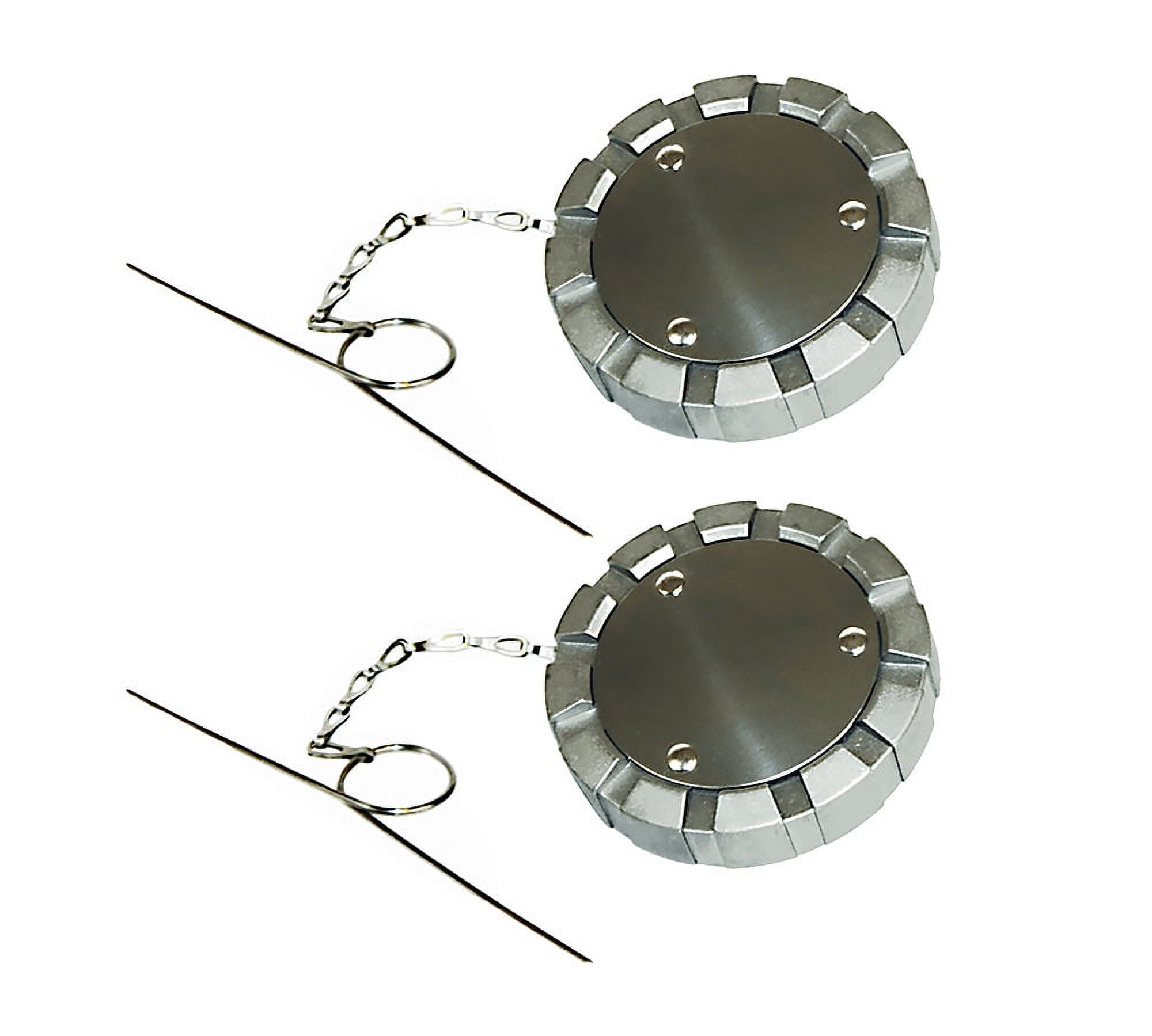 2 - Pack 3" Aluminum Fuel Cap for Kenworth Trucks - Non-Locking, Vented ...