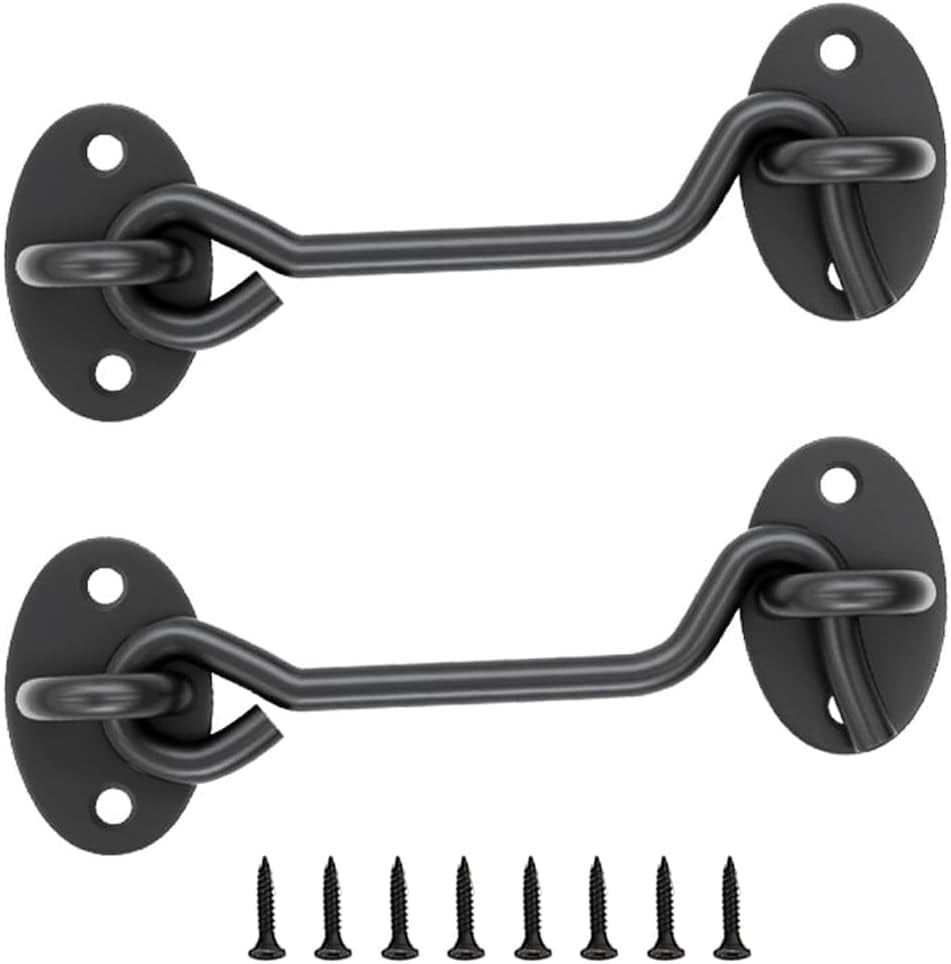 2 Pack 3 Inch Barn Door Lock Gate Latch, Hook and Eye Latch, Stainless ...