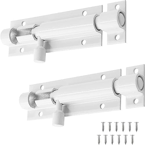 2 Pack 3 Inch Barrel Bolt Lock, Heavy Duty Slide Latch Lock, Security ...
