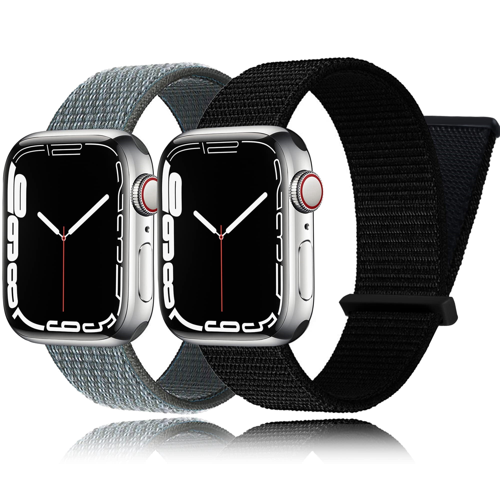 2 Pack/3 Pack Stretchy Nylon Solo Loop Bands for Apple Watch Bands 38mm ...