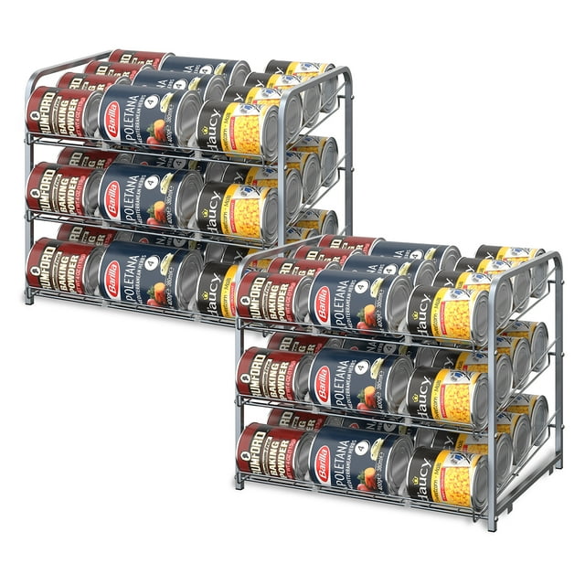 Free Shipping! Rumford 2 Pack 3-Tier Stackable Can Rack Organizer ...