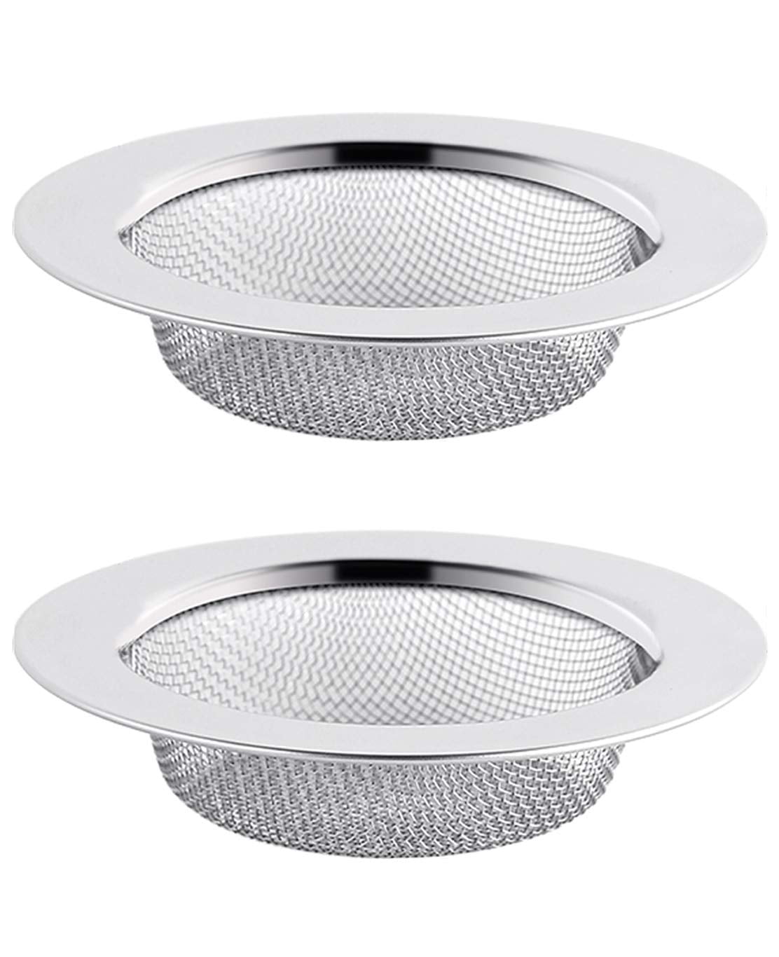 2 Pack - 3" Top / 1.8" Basket- Kitchen Sink Strainer, Stainless Steel ...
