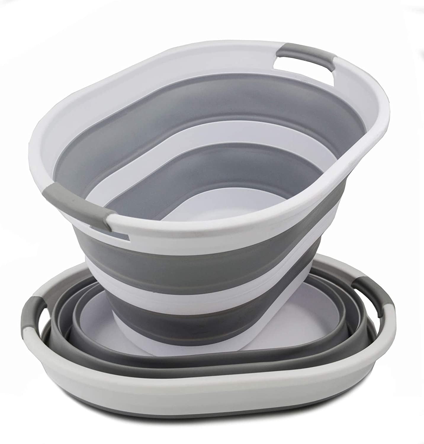 Collapsible Laundry Basket (Set of 2) Pop-up Design for Easy Storage ...