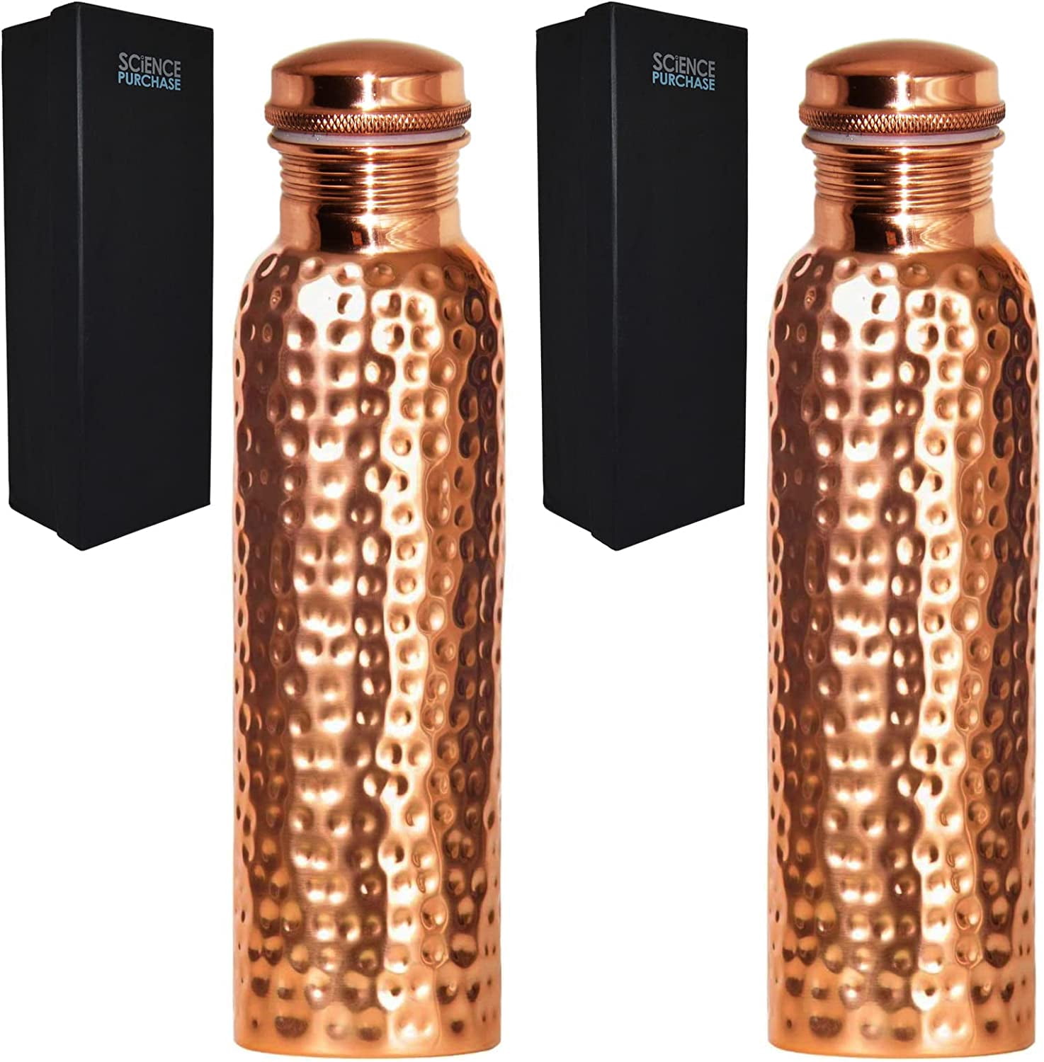 2 Pack 30 Ounce Pure Copper Drinking Vessel in Elegant Gift Box ...
