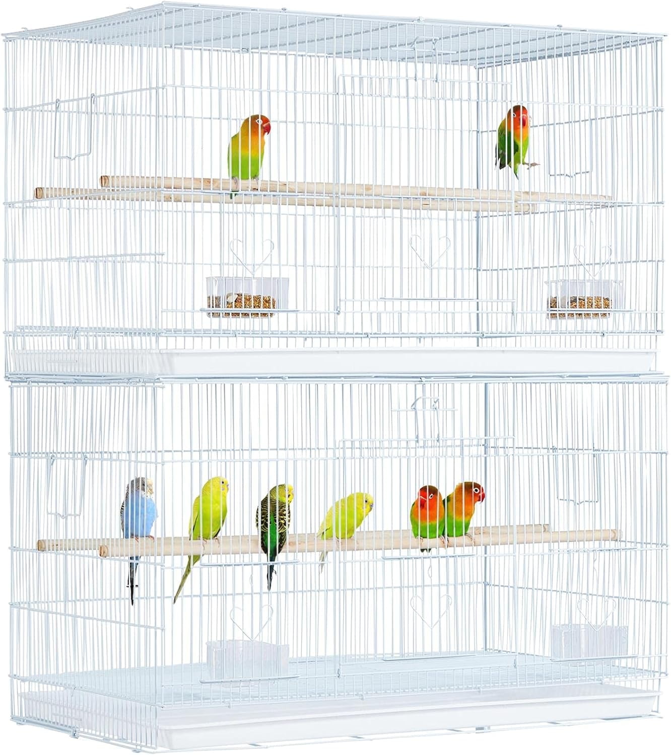 2 Pack of 30-inch Flight Bird Parrot Home Cages for Parakeets ...