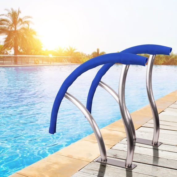 2 Pack 30" x 30" 304 Stainless Steel Pool Handrail with Blue Grip ...