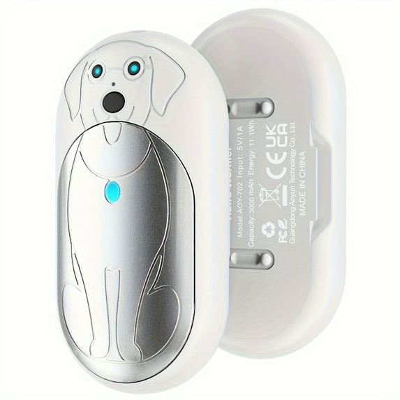 2-Pack 3000mAh Rechargeable Hand Warmers - AI Smart 20H Safe Heat ...