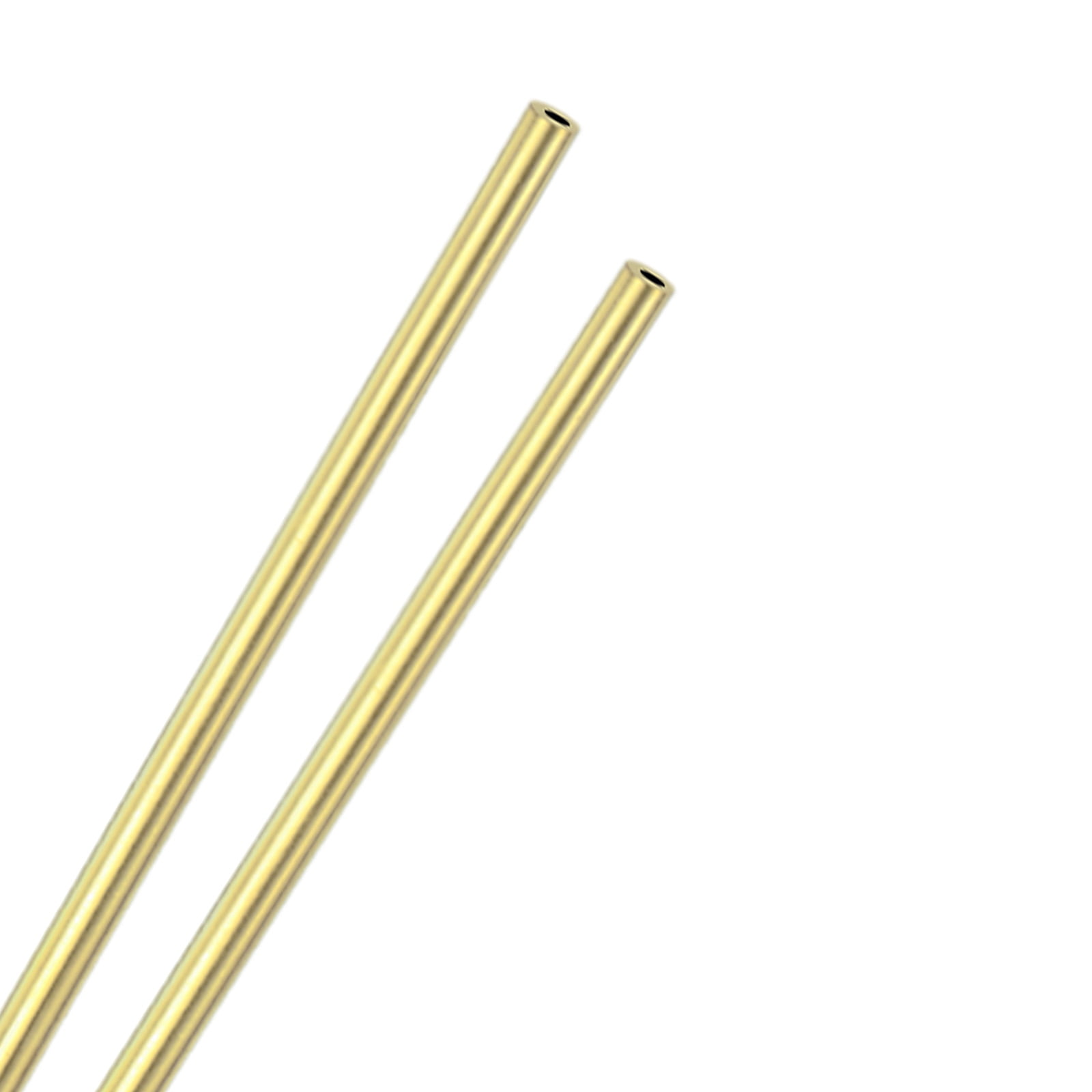 2-Pack 300mm Brass Round Tube, 5mm OD 1.5mm Wall Thickness Seamless ...