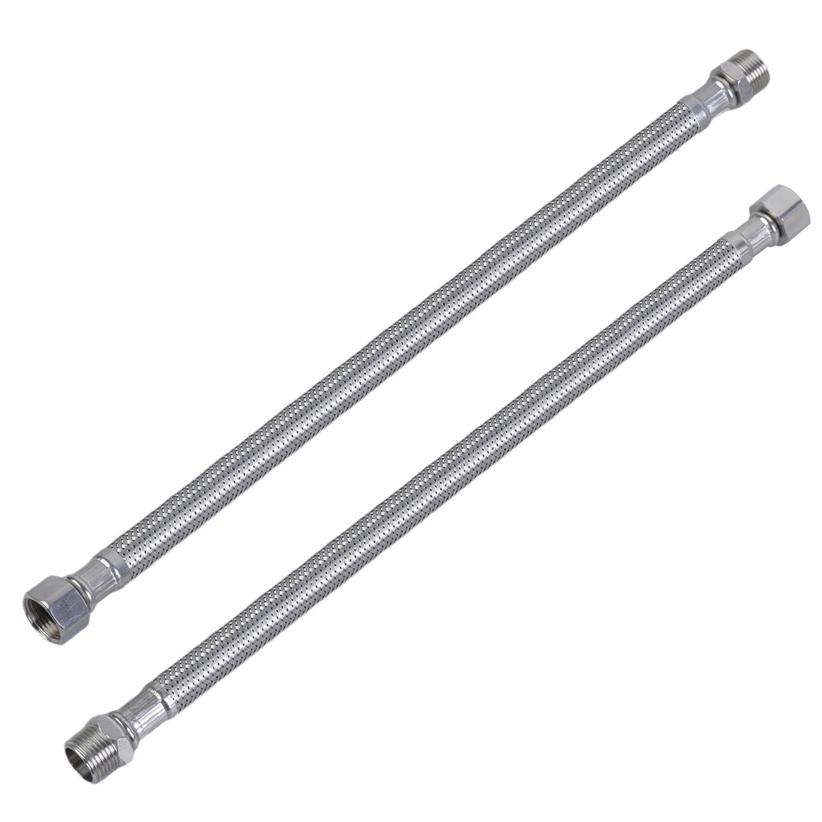 2 Pack 304 Stainless Steel Extension Hose 3/8 Inch with Silicone Seal ...
