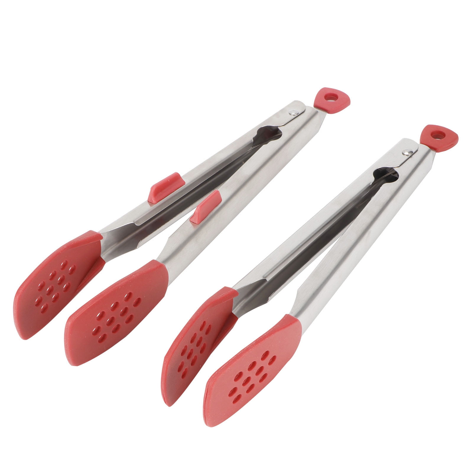 2-Pack 304 Stainless Steel Food Tongs With Silicone Tips For BBQ Baking ...