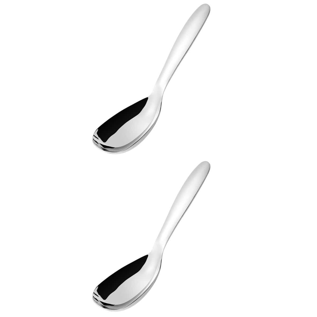 2 Pack 304 Stainless Steel Spoon Soup Spoons Stainless Spoons Mixing ...