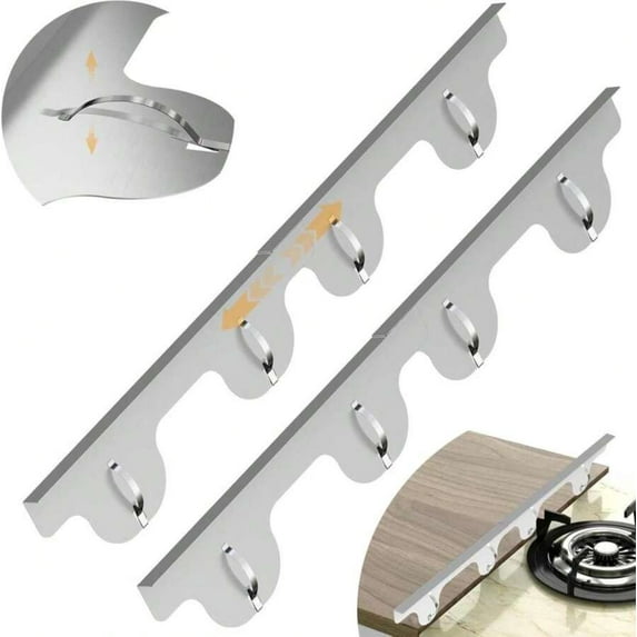 2 Pack 304 Stainless Steel Stove Gap Covers, Spring Clip Design ...