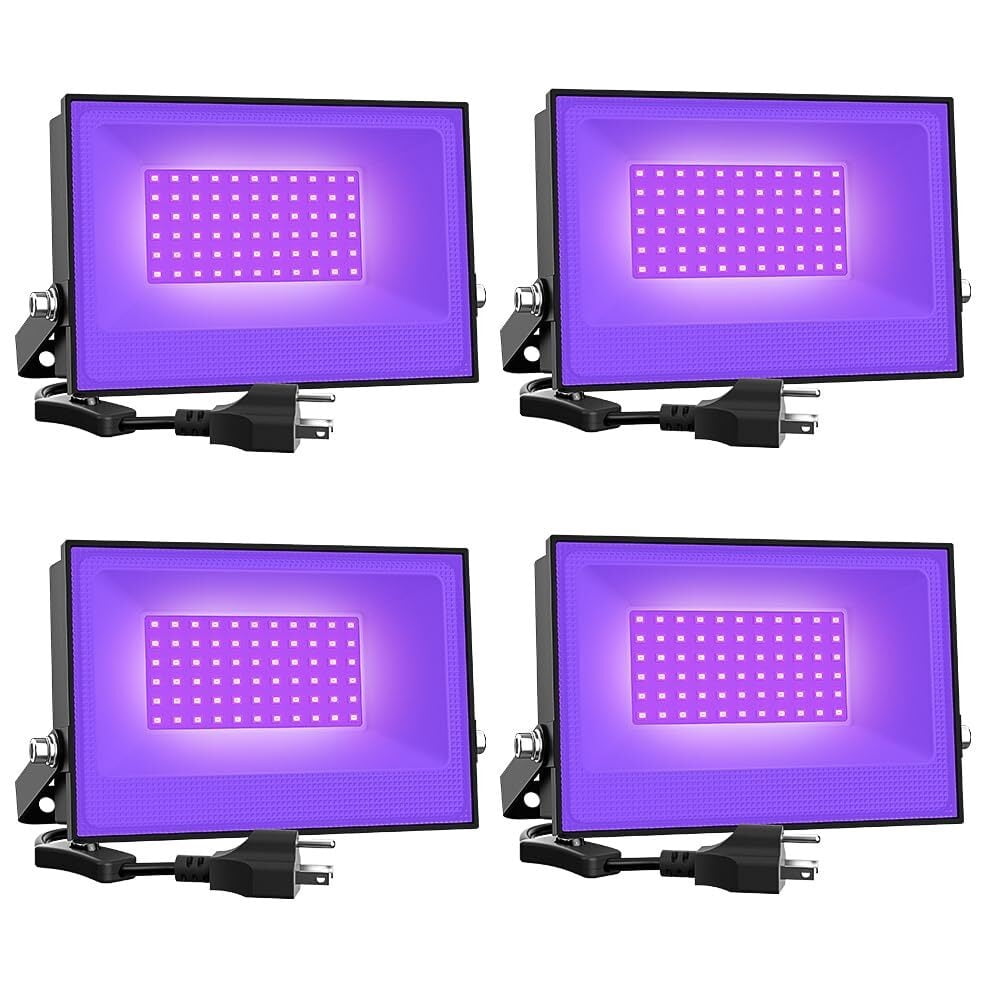 2 Pack 30W LED Black Lights, Blacklight Flood Light with Plug, IP66 ...