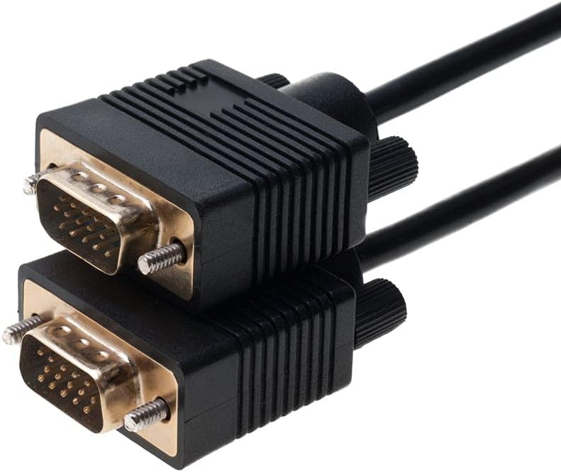2 Pack 30ft SVGA Video Cable Male to Male VGA to VGA 1080p for PC ...
