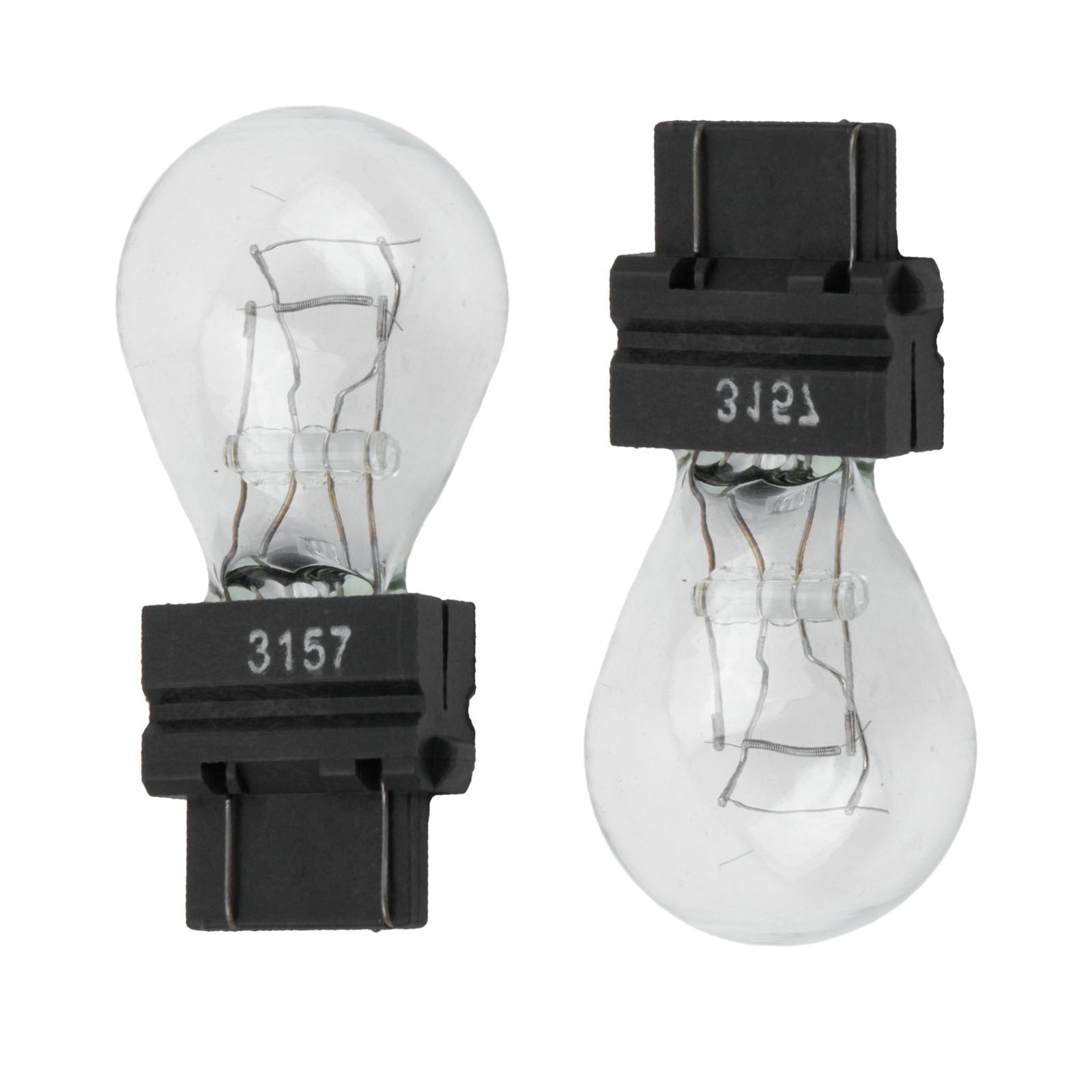 2 Pack 3157 12V 21/5W Clear Shell Tail Signal Brake Light Bulbs ...