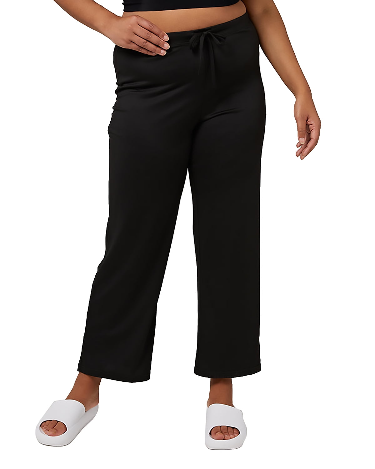32 Degrees Women's Cool Lightweight Relaxed Fit Sleep Pant - Black - X ...