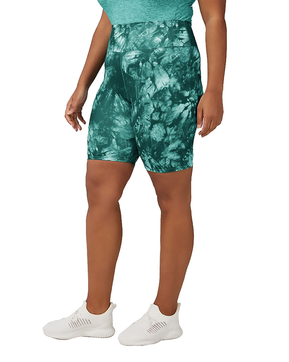 2 Pack 32 Degrees Women's Ultra Stretch Bike Shorts - Shaded Spruce Tie ...