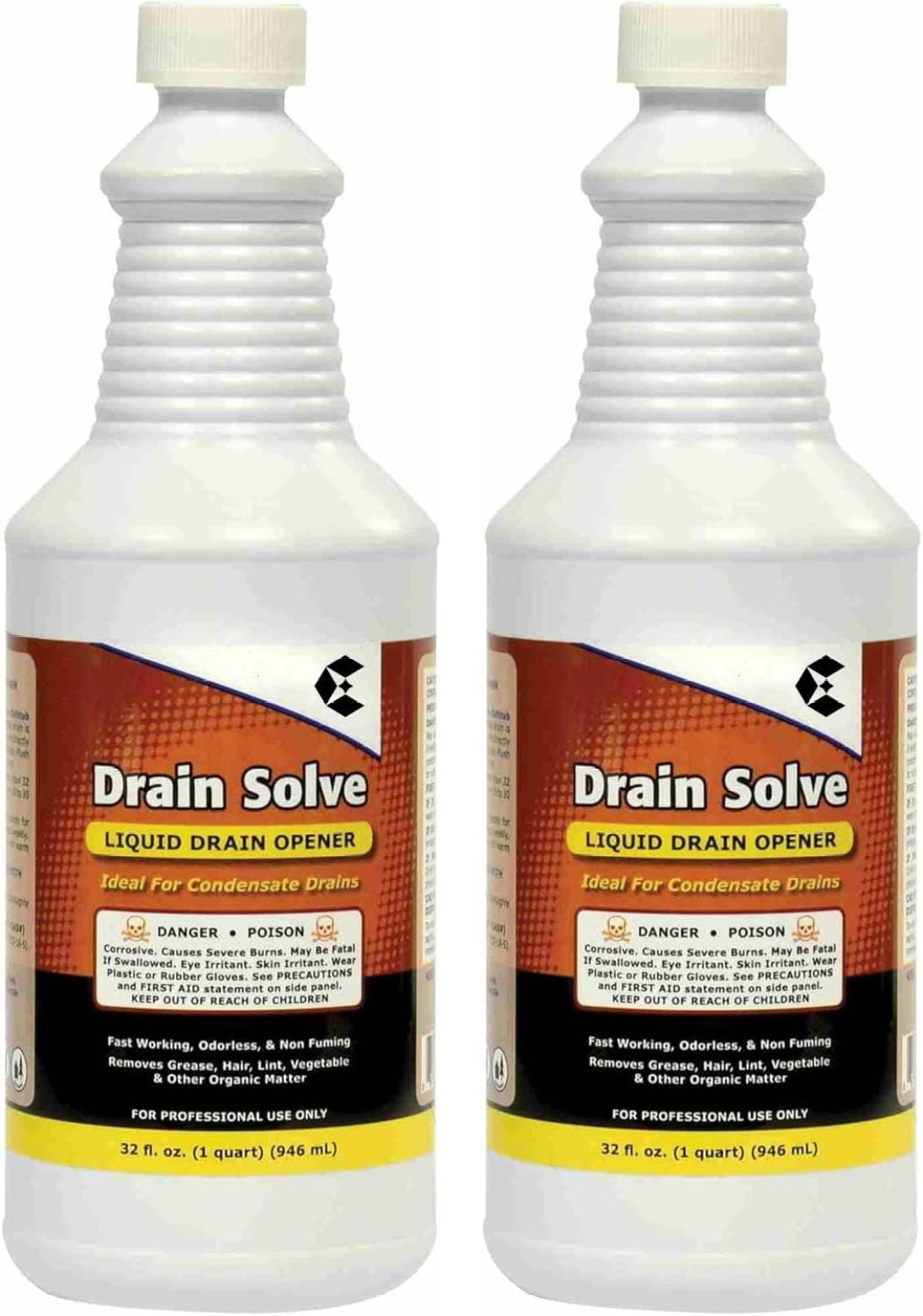 2 Pack 32oz Liquid Drain Opener Cleaner Ready To Use, Unscented, NSF ...