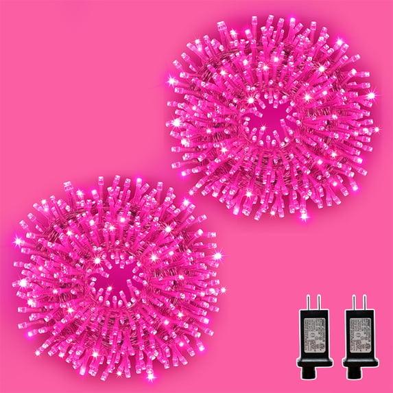 2 Pack 33ft Christmas Mini Lights, 100 LED Clear Wire Starry String ...
