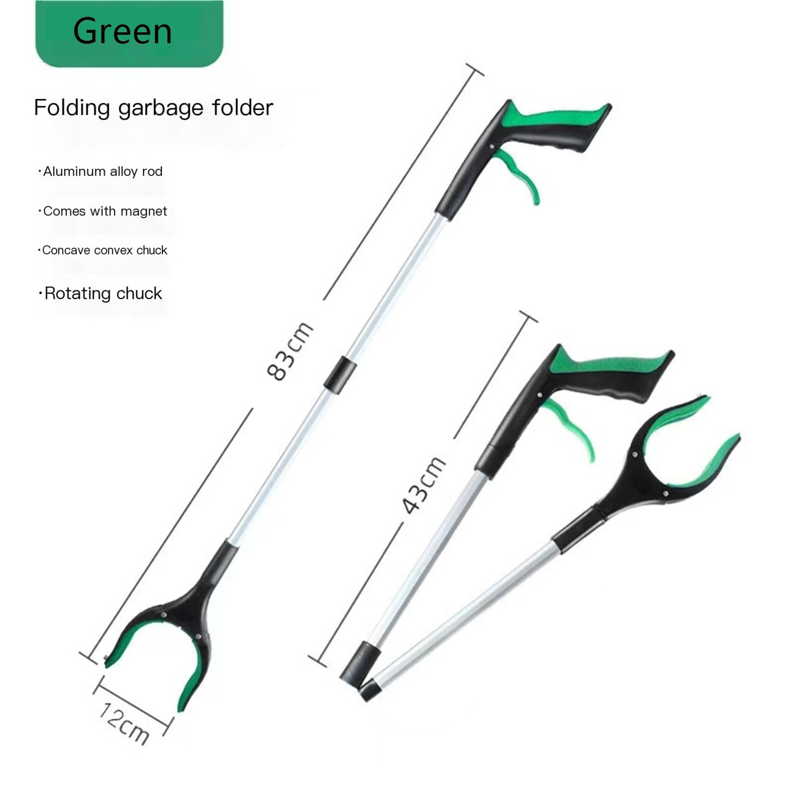 2-Pack 34 Inch Extra Long Grabber Reacher with Rotating Jaw - Mobility ...