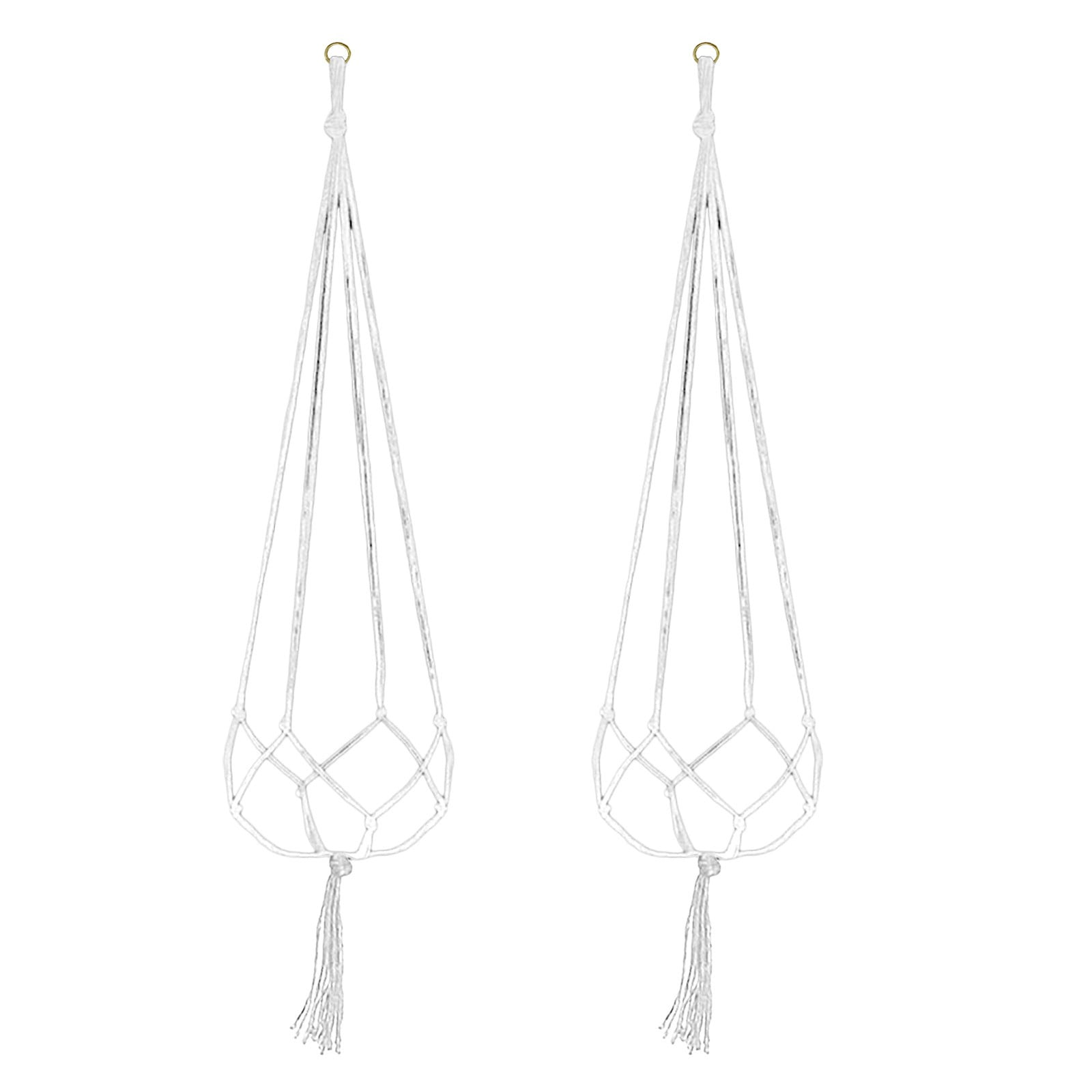 2 Pack 35.43 Inches Large Macrame Plant Hanger Rope to Hang Flower Pot ...
