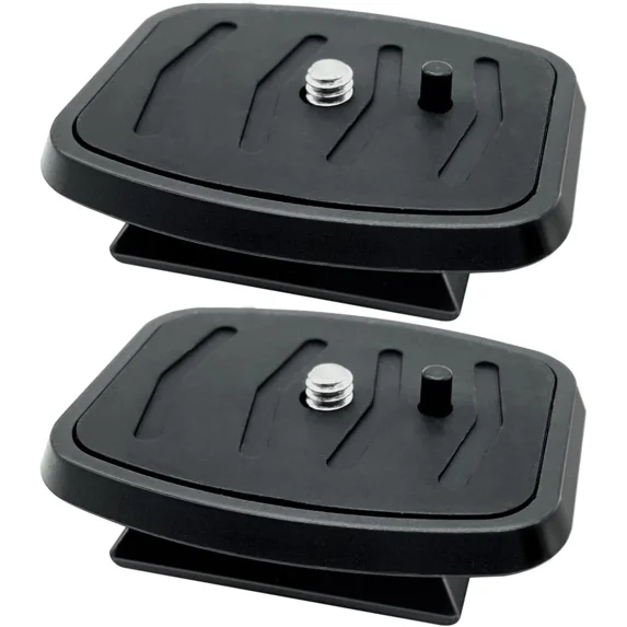 2 Pack 35 mm Tripod Quick Release Plate Camera Mount Adapter, QR Black ...