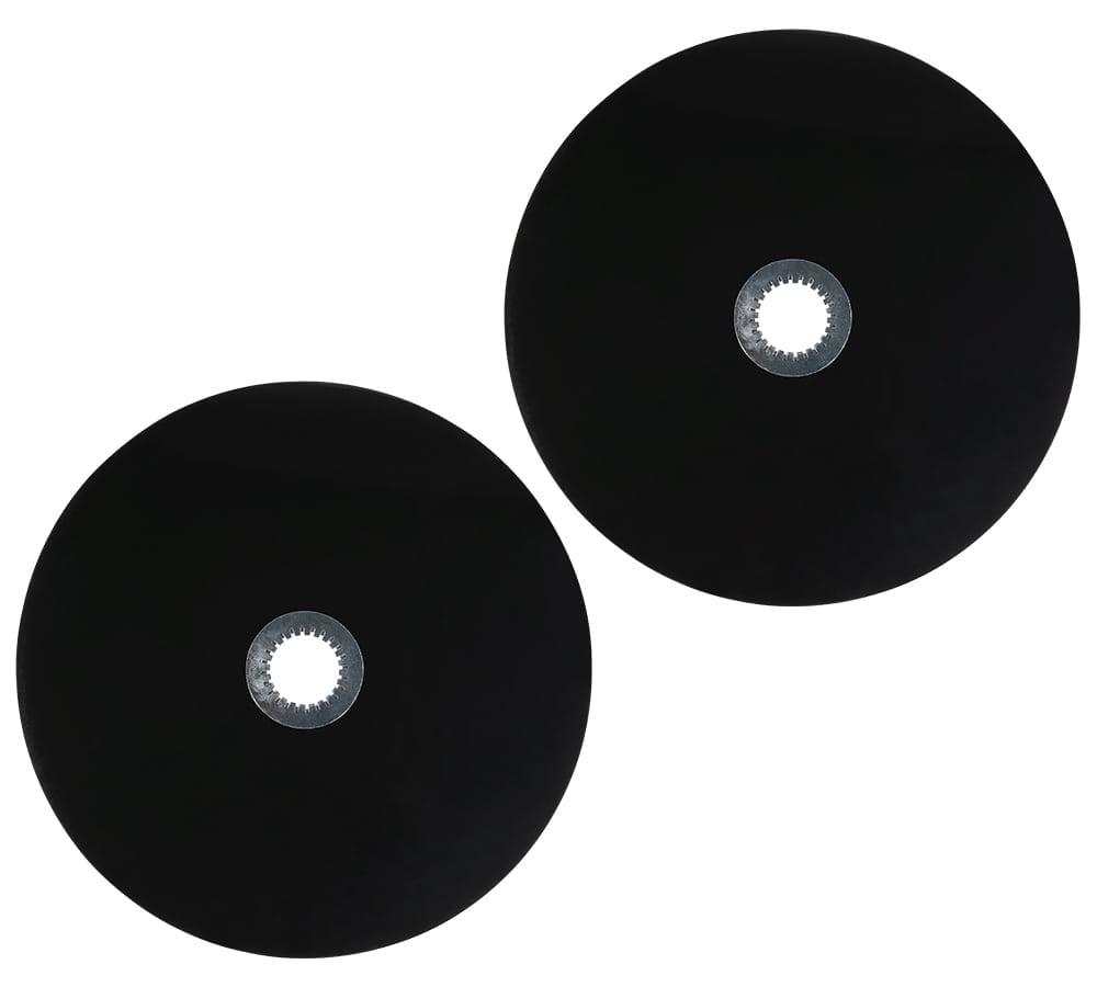 2 Pack 36" Fifth Wheel Disc Lube Plate w/ Steel Retention Clip - 5mm ...