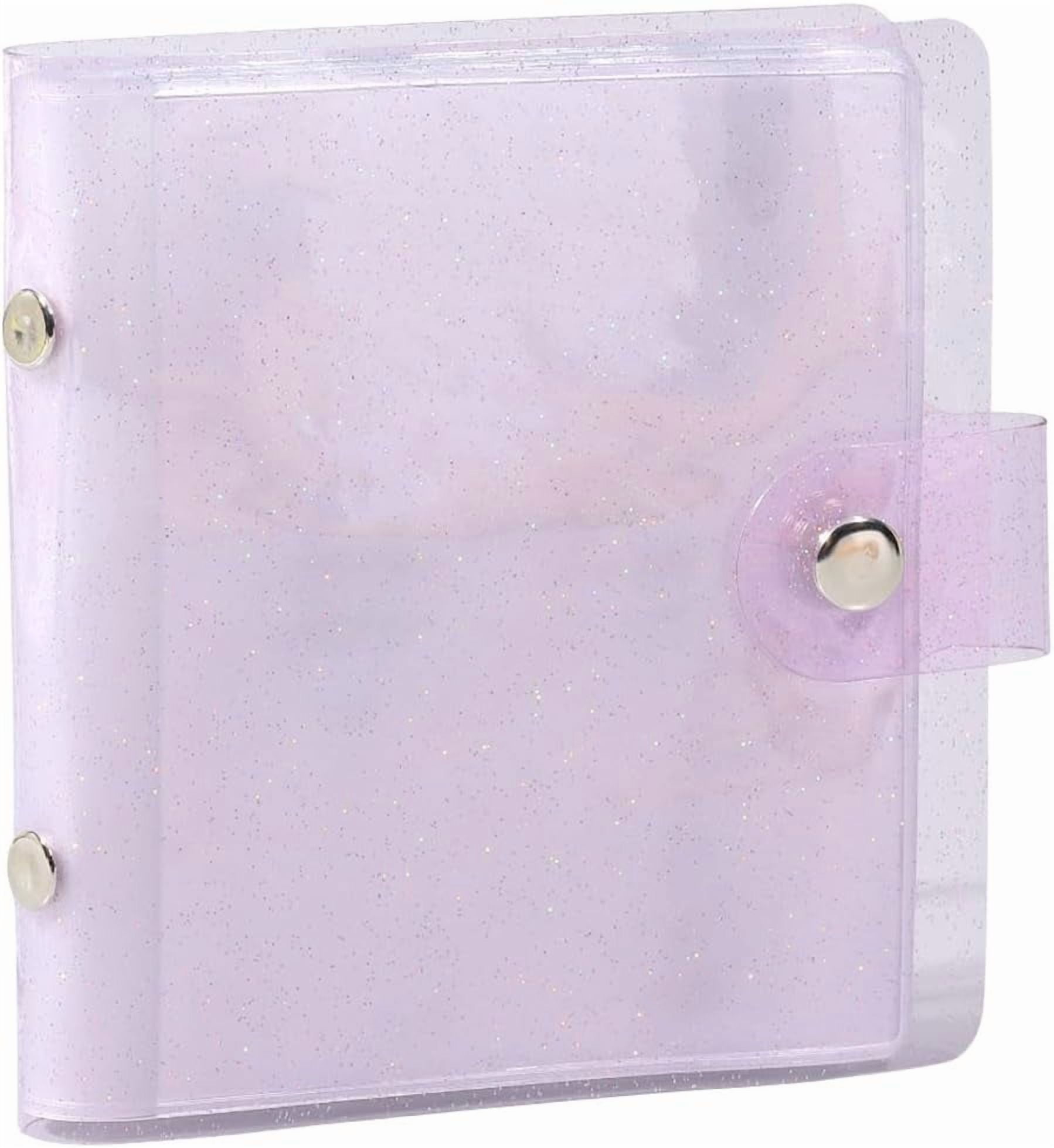 2 Pack 36 Pockets Instax Film Album Mini Photo Album 3x4 Inch Purple ...