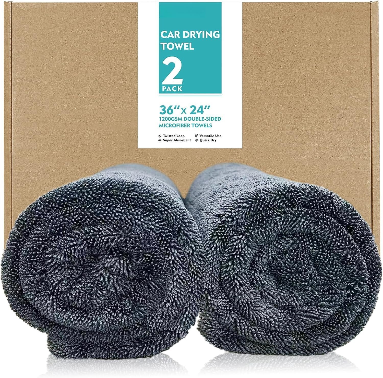 2 Pack 36"x 24" Microfiber Towels for , Drying Towel, Drying Towels ...