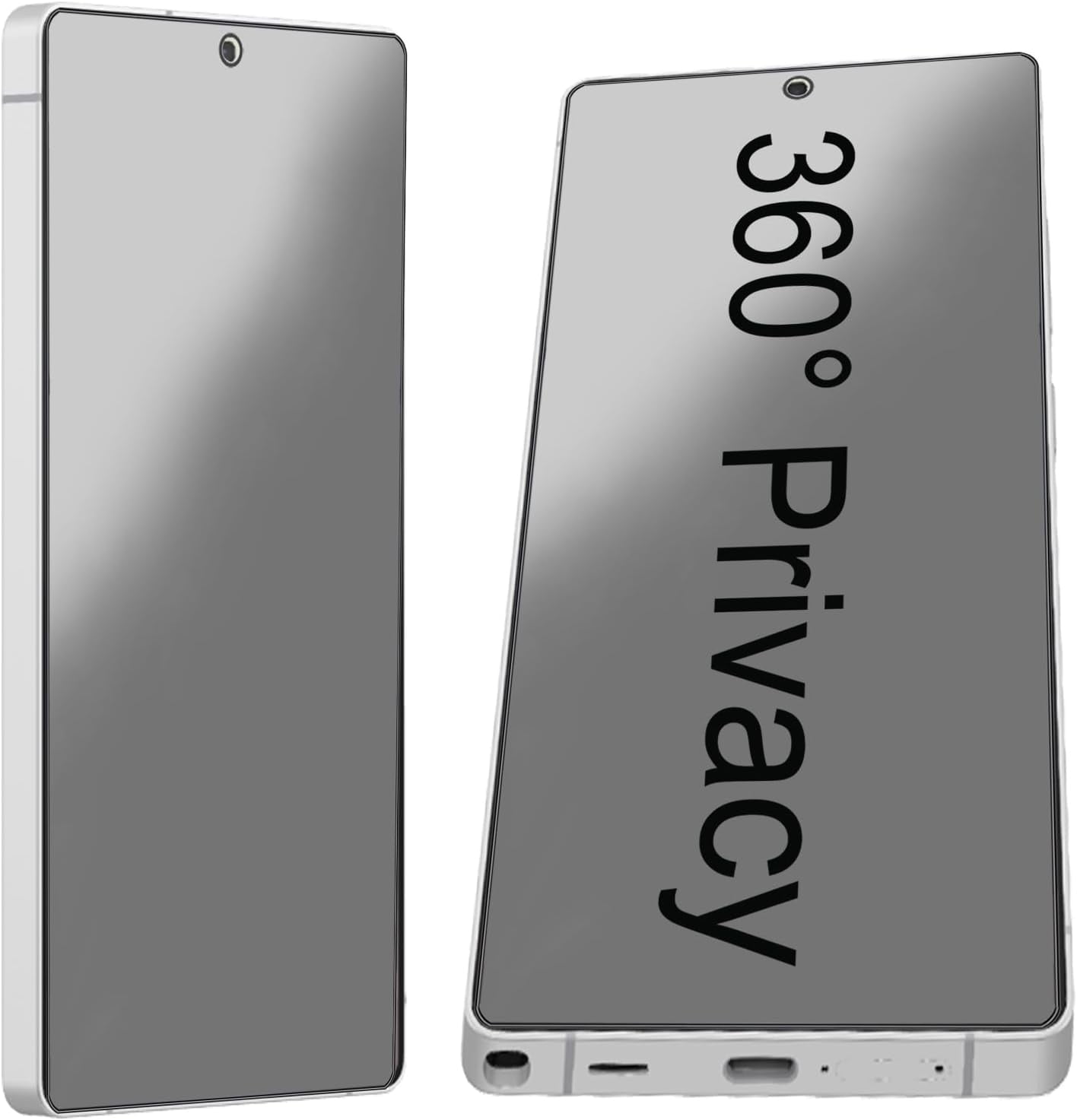 2 Pack 360 Degree Privacy Matte Screen Protector for Samsung Galaxy S25 ...