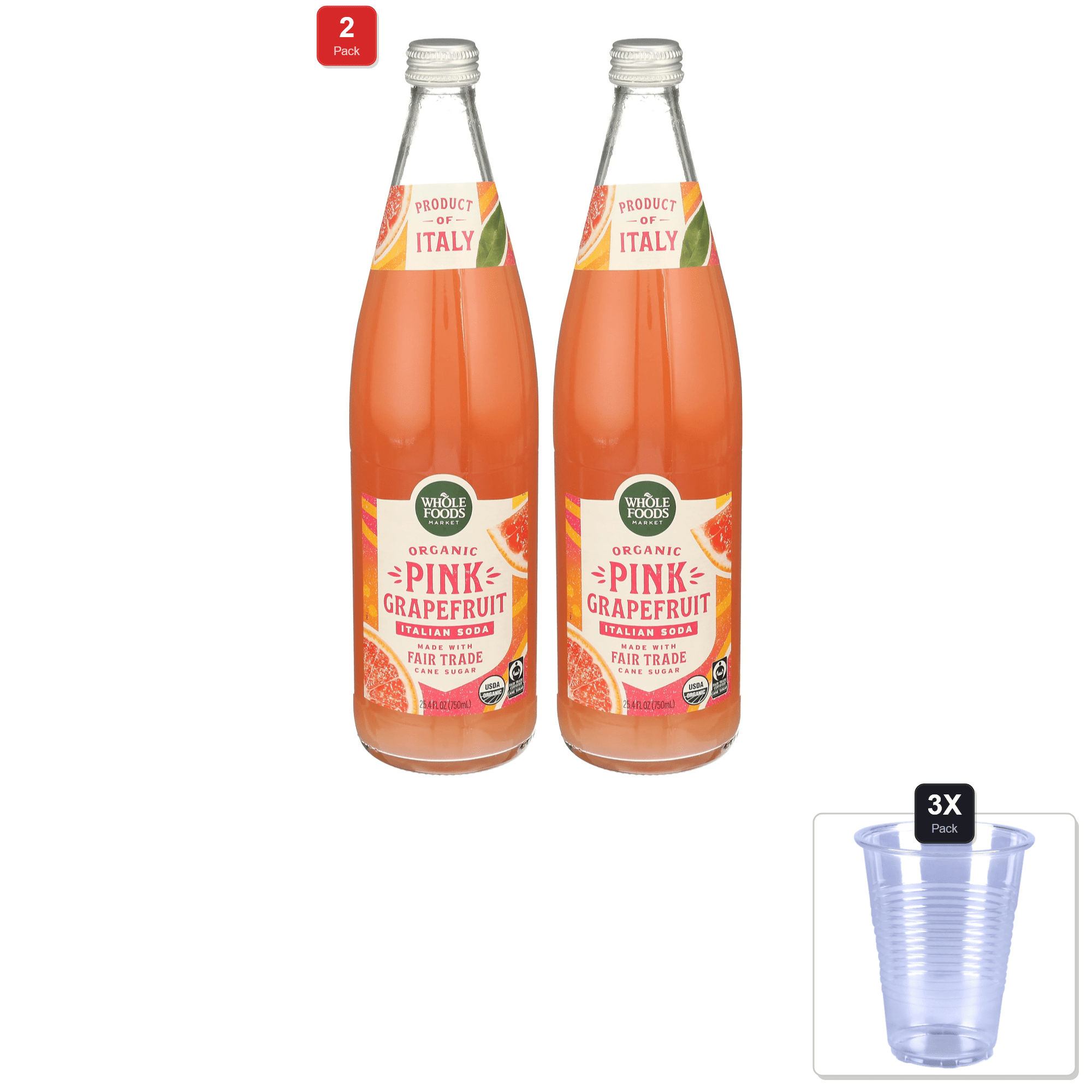 2 Pack | 365 By Whole Foods Market, Organic Pink Grapefruit Italian ...