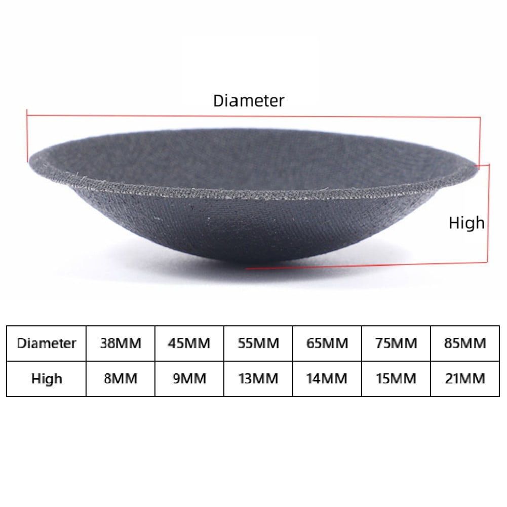 2 Pack 38-85mm Fabric Audio Woofer Speaker Dust Cap Dome Cover ...